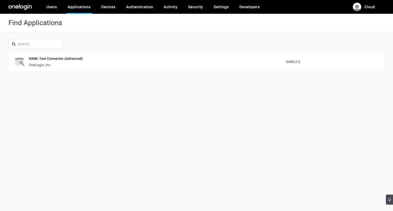 Setting SAML with OneLogin