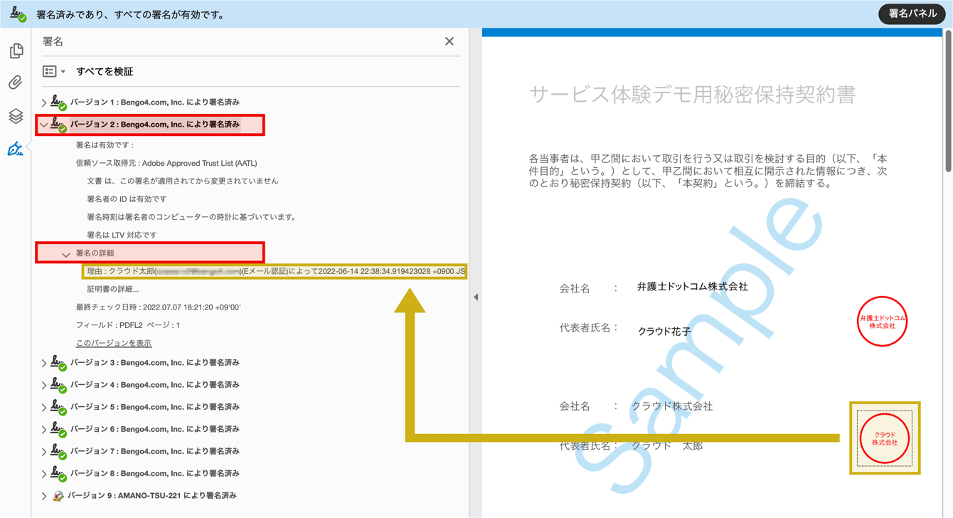 Checking electronic signatures and time stamps